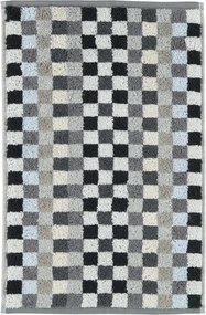 Ručník Unique šachovnice 30 x 50 cm antracitový