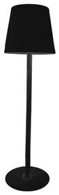 Stolní lampa Toscana, 1x černé PVC stínítko, b