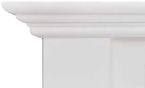 Postel Belluno Elegante 140 x 200 cm, borovice, bílá, masiv
