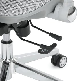 Ergonomická kancelářská židle EXECUTIVE - šedá síťovina
