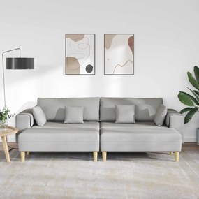 Pohovka 3 ks Oblačno šedá textil 3335170