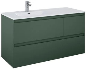 LOTOSAN Akra skříňka pod umyvadlo/desku 120cm, L smaragd matná AQ LN9021