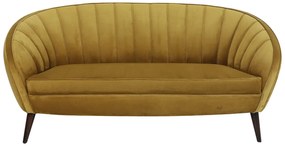Okrová designová pohovka Almond ocher - 160*72*79cm