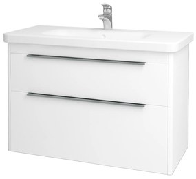 Dřevojas Koupelnová skříň ENZO SZZ2 100 Varianta: L01 Bílá vysoký lesk / L01 Bílá vysoký lesk