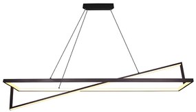 LED Stmívatelný lustr na lanku LED/45W/230V 3000K 114 cm černá
