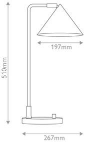 Alora Mood ALM-REMYCK-TL-GD - Stolní lampa REMYCK 1xE27/60W/230V zlatá