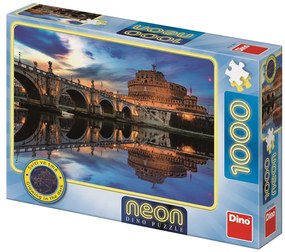 Dino Puzzle neonové Andělský hrad 1000 dílků