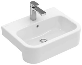 Villeroy & Boch Architectura - Umyvadlo polozápustné 55x43 cm, s přepadem, otvor pro baterii, alpská bílá 41905501