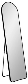 Nordic Living Černé kovové stojací zrcadlo Zahrah 150 cm