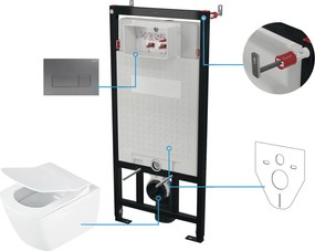 Deante WC set Anemon 6v1, podomítkový systém + toaleta -