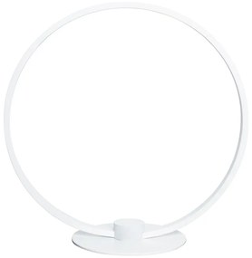 Bílá oválná stolní lampa SULION Framed