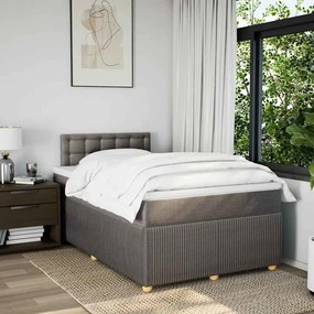 Box spring postel s matrací taupe 120x190 cm textil 3287413