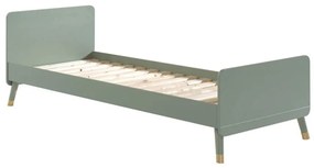 Dětská postel billie 90 x 200 cm zelená MUZZA