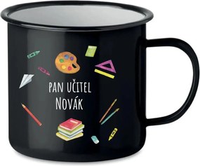 Personalizovaný retro plecháček pro paní učitelku/pana učitele (pomůcky)