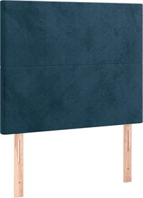 Čelo postele tmavě modré 90x5x118/128 cm sametové 3116092