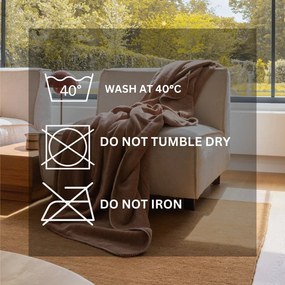 Taupe deka z mikroplyše 150x200 cm Tomo – Tiseco Home Studio