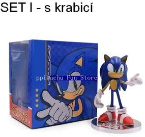 Různé sety figurek Ježek Sonic a přátelé Set: set I - Sonic s krabicí