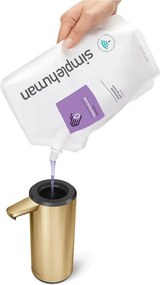 Bezdotykový ocelový dávkovač mýdla v leskle zlaté barvě 266 ml – simplehuman