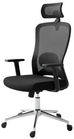 Kancelářská ergonomická židle Neoseat ZENA — síť / látka, černá, nosnost 150 kg