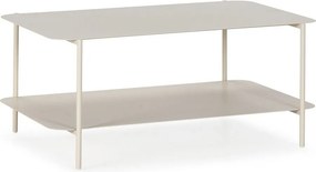 Krémový kovový konferenční stolek 58x90 cm Beatrix – MOME