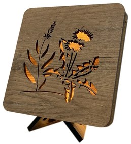 Li-Go "Pampeliška" lampa 19x19cm provedení povrchu: černá s patinou