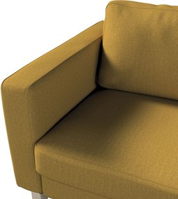 Potah na pohovku IKEA  Karlstad 3-místná, nerozkládací, krátký barva žlutá látka pletený vzor