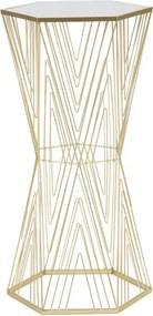 Odkládací stolek Lines 40 cm zlatý