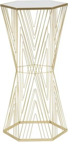 Odkládací stolek Lines 40 cm zlatý