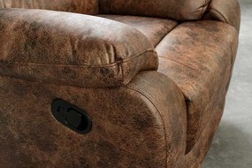 Designové křeslo Movie antická hnědá ekokůže