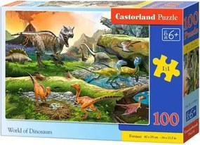 Castorland 111084 Svět dinosaurů / 100 dílků / od 6 let