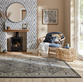 Kusový koberec Cooper Babylon Traditional Blue, 160x230, modrá, obývacia izba, Flair Rugs