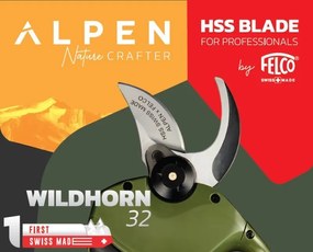 ALPEN Elektrické nůžky ALPEN, komplet s 3 bateriemi a powerpackem Wildhorn 32 WILH32
