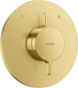 Axor One - Baterie pod omítku, pro 2 spotřebiče, kartáčovaná mosaz 48415950