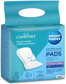 Canpol babies Vysoce absorbční tvarované vložky po porodu noční 10ks