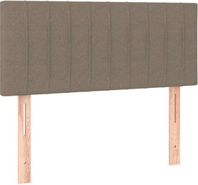 Box spring postel s matrací taupe 90x190 cm textil 3129837