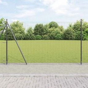 Plotový sloupek s betonovým základem 52 ks Šedá 3350250