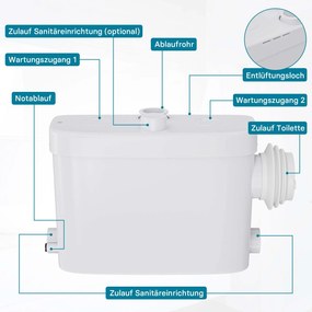 Přečerpávací stanice Wiltec – 450 W, 7,5 m, bílá (62139)