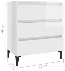 Komoda DTD / kov Dekorhome Šedá