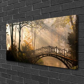 Obraz na plátně Les Most Architektura 140x70 cm