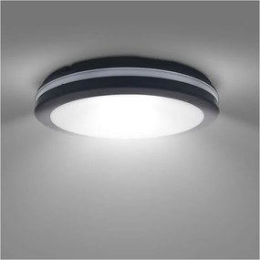 LED stropní světlo WO820 nastavitelné - průměr 30 cm, černá