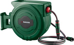 Parkside® Nástěnný hadicový buben, 15 m (zelená)