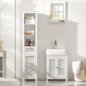 Sobuy SoBuy BZR36-W Koupelnová vysoká skříňka, Skříňka do koupelny, Koupelnová police, Bílá