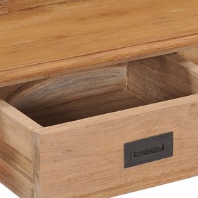 Psací Stůl 90 X 50 X 100 Cm Masivní Teakové Dřevo