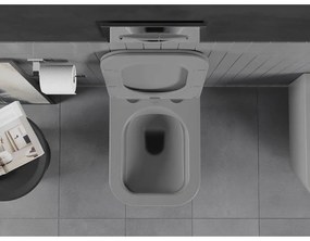 Mexen Teo WC Rimless s WC deskou slim, duroplast, světle šedá matná, 30854061