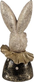 Dekorace busta králík se zlatou patinou - 11*11*23 cm