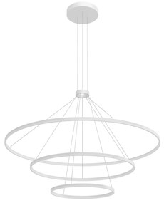 Redo 01-2481 závěsné LED stmívatelné svítidlo Orbit pískově bílá, 151W, 4000K, ø120, ø80, ø40cm