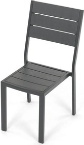 Zahradní sestava AZS-B1656 GREY, polywood, šedá (156 x 78) cm
