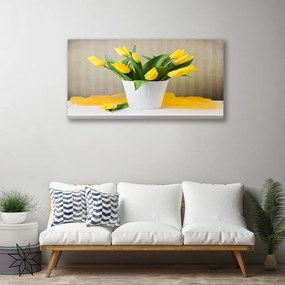 Obraz na plátně Tulipány Květiny Rostlina 100x50 cm