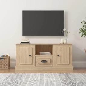 vidaXL TV skříňka 100 x 35,5 x 45 cm kompozitní dřevo [816463] Barva: hnědý dub