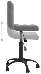vidaXL Marketos Otočná kancelářská židle tmavě šedá samet